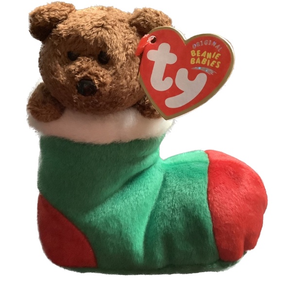 Ty | Holiday | Rare Vintage Ty Stockings Teddy Bear In Christmas ...